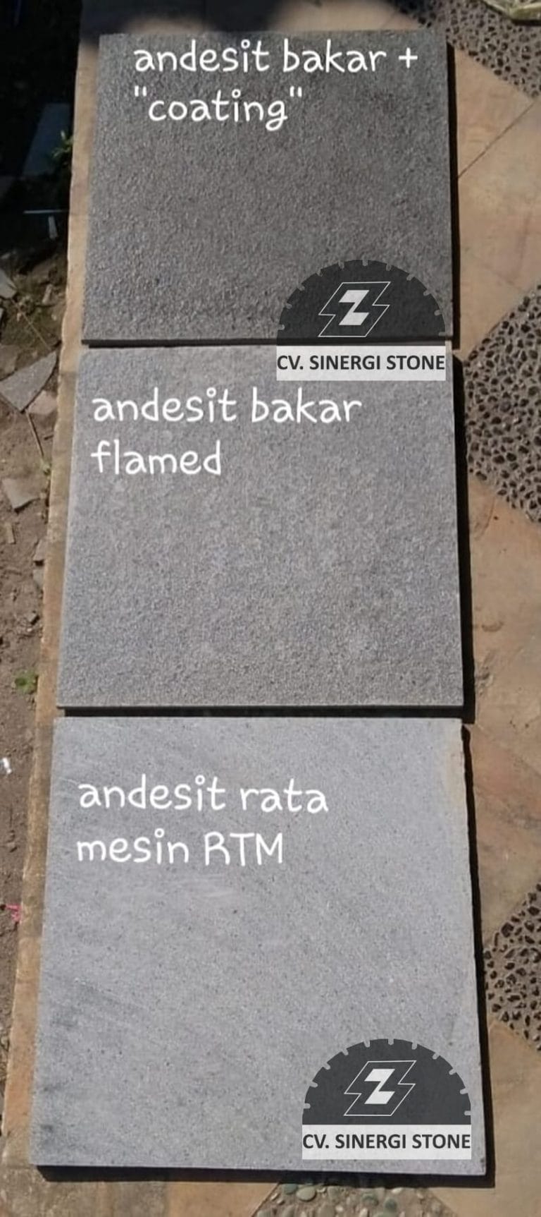 Jual Batu Andesit 60x60 Bakar Harga Desember 2025 - Sinergi Stone