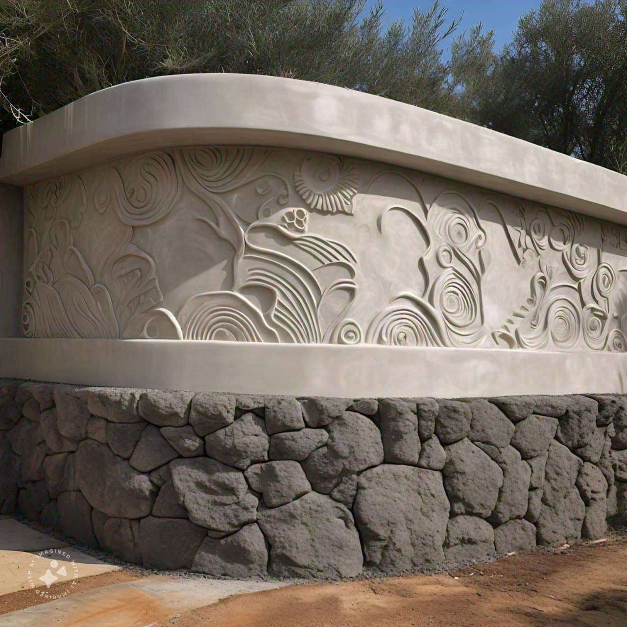 Ragam Variasi Dinding Tembok Luar dengan Batu Andesit - Sinergi Stone